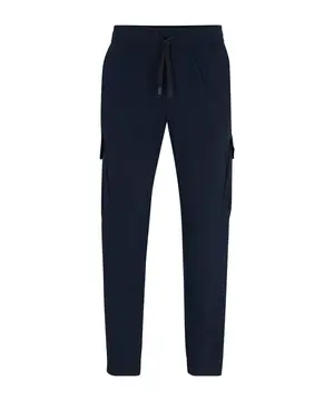 Hugo Boss Drawstring Cargo Jogger Pants - Black
