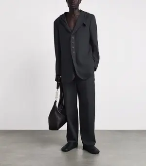 Yohji Yamamoto Wool Hooded Blazer