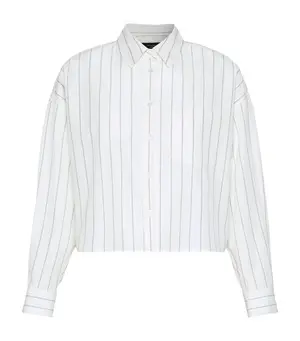 MAX MARA Satin-panel Stripe Shirt