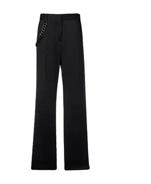 MSGM Straight Slacks - Black