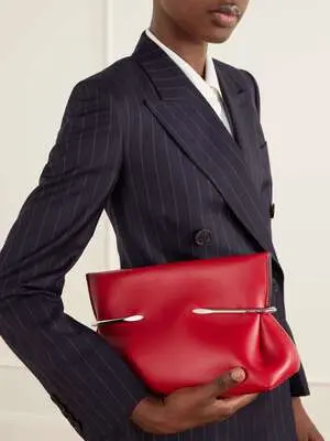 Givenchy Pinch Soft Leather Clutch - Red