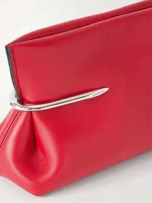 Givenchy Pinch Soft Leather Clutch - Red