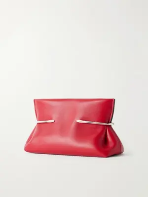 Givenchy Pinch Soft Leather Clutch - Red