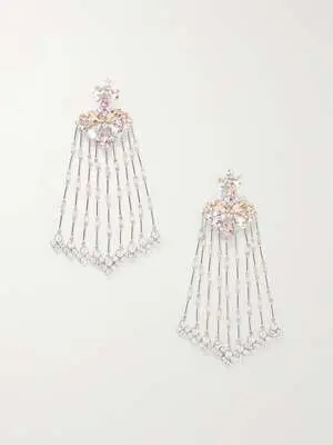 Rabanne Crystal-embellished Silver-tone Earrings