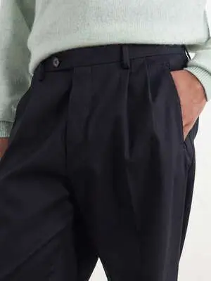 Nn07 Robin 10076 Straight-leg Organic Stretch-cotton Dobby Trousers