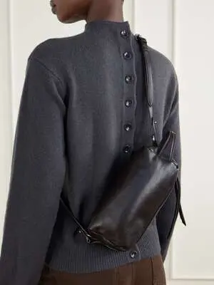 LEMAIRE Care Small Leather Shoulder Bag