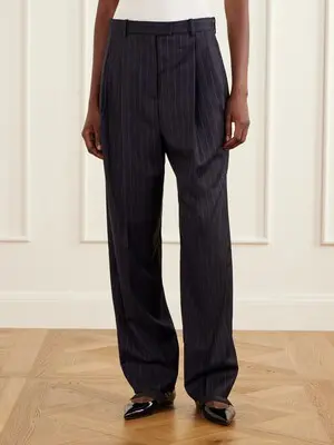 Givenchy Pinstriped Wool Tapered Trousers