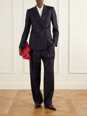 Givenchy Pinstriped Wool Tapered Pants
