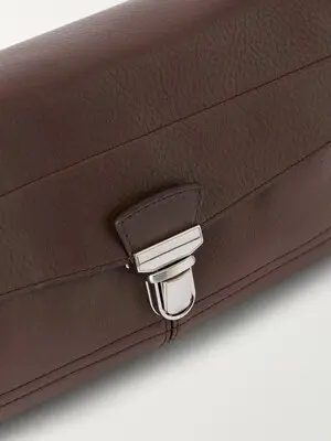 LEMAIRE Gear Small Textured-leather Shoulder Bag - Brown