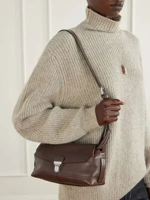 LEMAIRE Gear Small Textured-leather Shoulder Bag