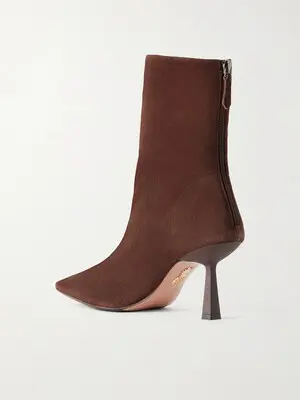 AQUAZZURA Sentier 75 Suede Ankle Boots