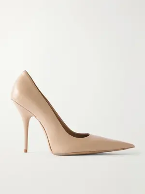 Balenciaga Avenue 110 Leather Pumps - Neutrals