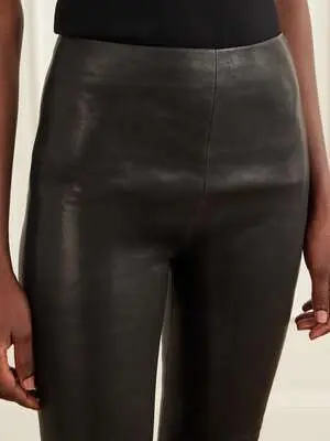 ANN DEMEULEMEESTER Florence Leather Skinny-leg Pants