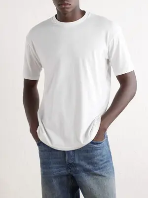 Auralee Seamless Cotton-jersey T-shirt