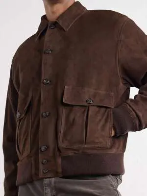 VALSTAR Colin Suede Bomber Jacket