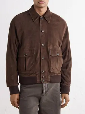 VALSTAR Colin Suede Bomber Jacket