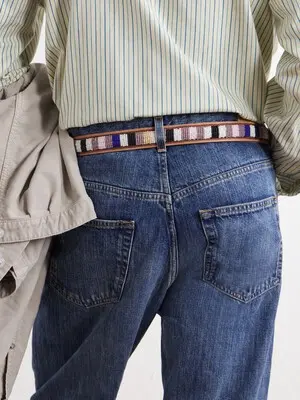 Visvim 3cm Beaded Leather Belt