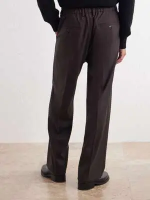 Nn07 Kay 10037 Straight-leg Pleated Woven Trousers
