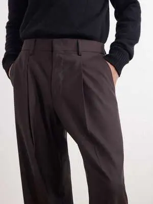 Nn07 Kay 10037 Straight-leg Pleated Woven Trousers