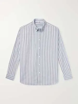 Loewe Striped Cotton-poplin Shirt