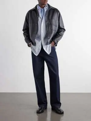 Loewe Striped Cotton-poplin Shirt