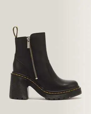 Dr. Martens Spence Zip Leather Heeled Boots
