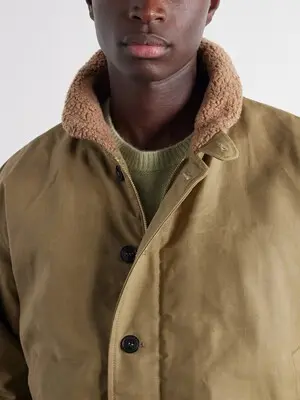 FORTELA Deck Cotton-canvas Jacket With Wool Lining - Green