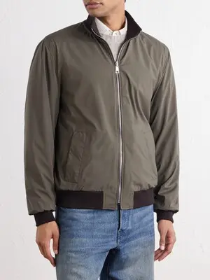 VALSTAR Reversible Suede Bomber Jacket
