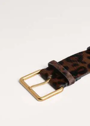 ME+EM Dark Leopard Wide Waist Belt
