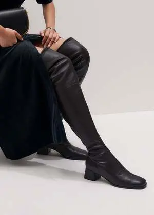 ME+EM Low Block Over Knee Stretch Boot