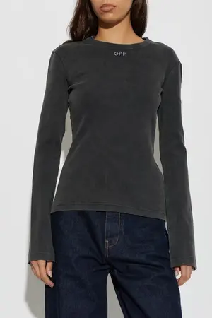 Off-White Long Sleeve Top