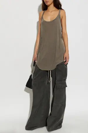 Rick Owens Oversized Wool And Silk Tank
