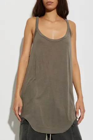Rick Owens Oversized Wool And Silk Tank