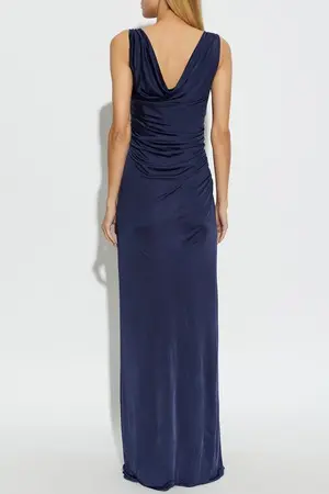 Versace Long Dress With Appliqués
