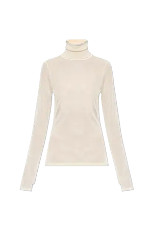 Zimmermann Transparent Turtleneck - Cream