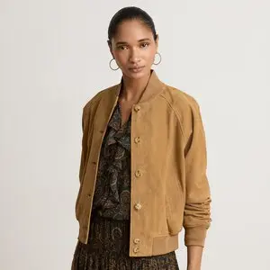 Ralph Lauren Goat-suede Flight Jacket