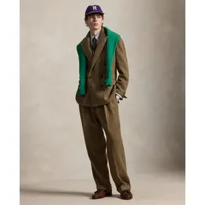 Ralph Lauren Heyworth Glen Plaid Wool Tweed Double Breasted Suit Jacket