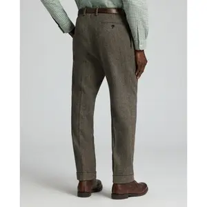 Ralph Lauren Slim Fit Wool-cotton Herringbone Trouser