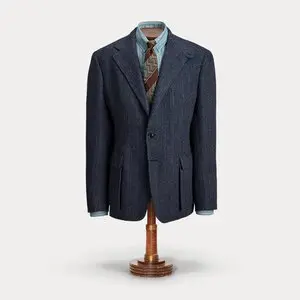 Ralph Lauren Linen-blend Herringbone Suit Jacket