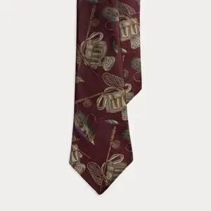 Ralph Lauren Vintage-inspired Fishing-print Silk Tie
