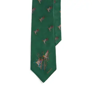 Ralph Lauren Graduate Mallard-patterned Silk Tie