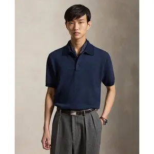 Ralph Lauren Relaxed Fit Wool Polo-collar Sweater - Navy Combo