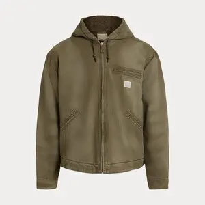 Ralph Lauren Zip Up Hooded Canvas Jacket