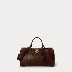 Ralph Lauren Heritage Lock Leather Small Duffel - Burnished Brown