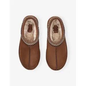 UGG Tasman Nubuck-leather Slippers - Mid Brown