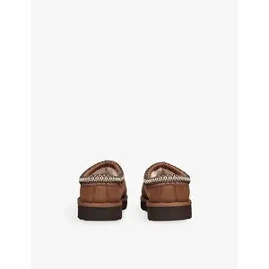 UGG Tasman Nubuck-leather Slippers - Mid Brown