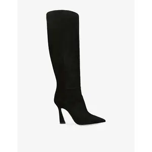 STUART WEITZMAN Vinnie Suede Heeled Knee-high Boots