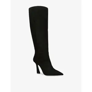 STUART WEITZMAN Vinnie Suede Heeled Knee-high Boots