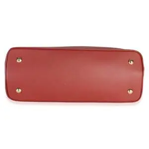 LOUIS VUITTON Rust Smooth Grained Calfskin Capucines Gm Souple