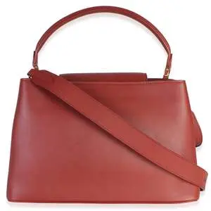 LOUIS VUITTON Capucines Gm Souple Top Handle Bag - Red